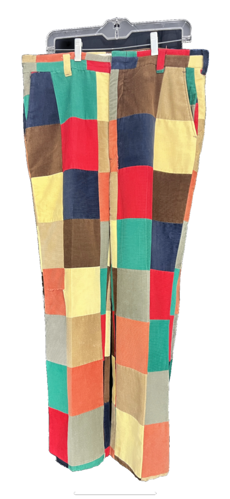 Multi Color Corduroy Vintage Men's Pants - Monumental Costumes